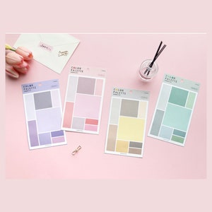 PAPERIAN SQUARE PURPLE Color Palette Stickers Blank Stickers Color ...