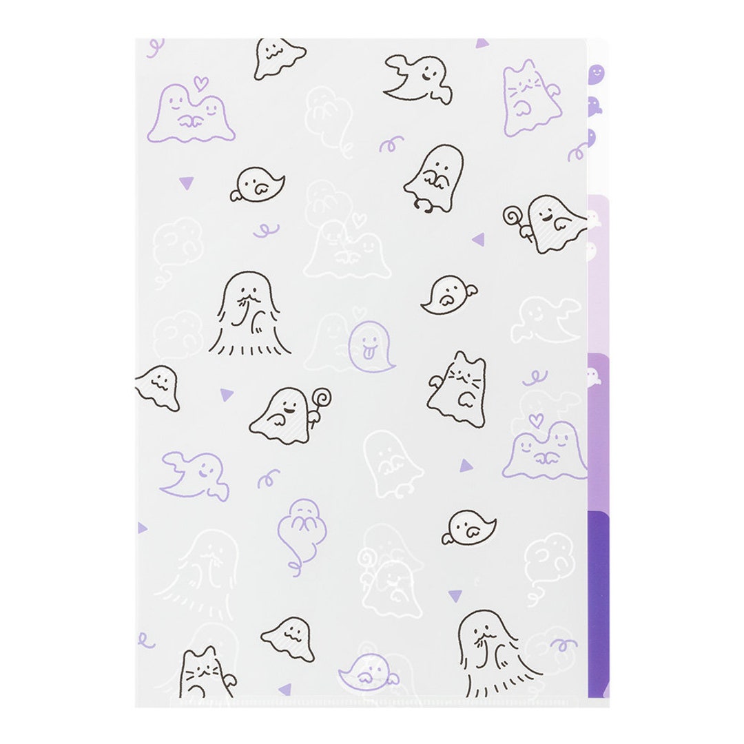 GHOST Midori A4 3 Pocket Clear Folder MD Folder Water Resistant Folder ...