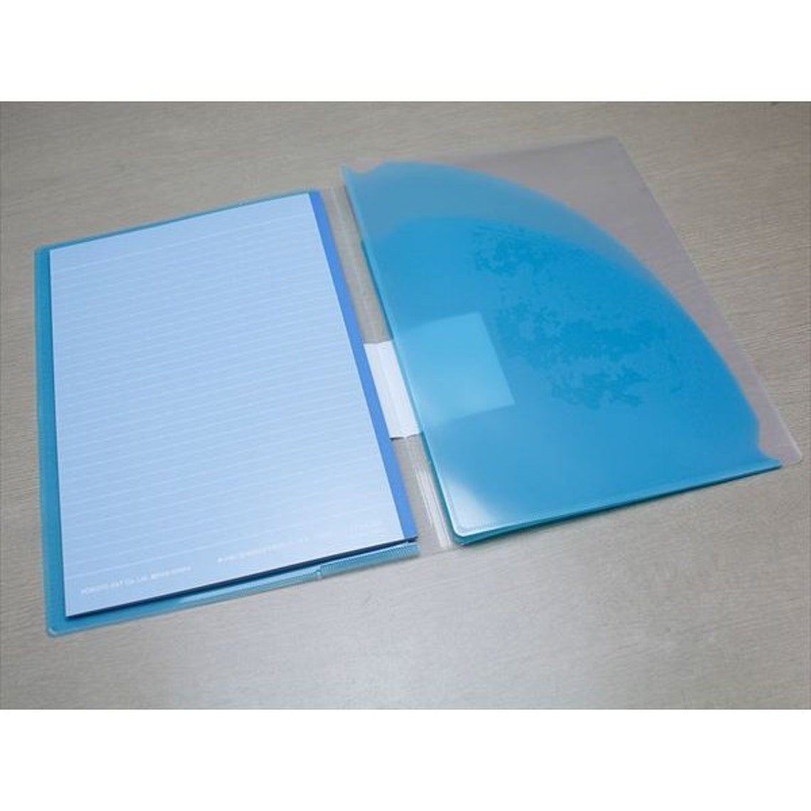 Kokuyo B5 Campus BLUE Cover Notebook Dotted 7 Mm Rule 2 Pocket Folder ...