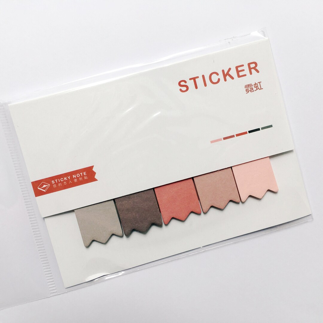 Angoo SUNSET Short Sticky Notes Page Flags Index Tabs Banner Flags ...