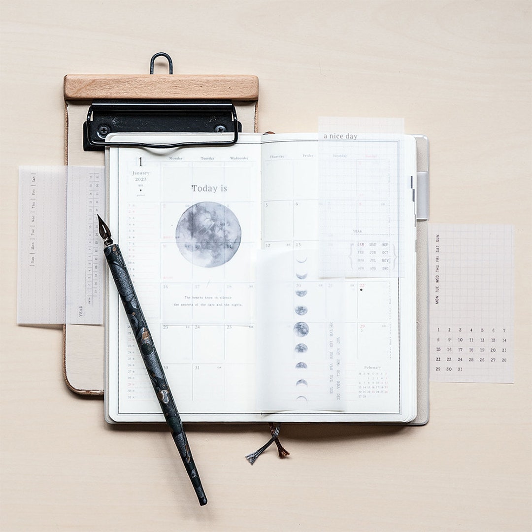 MU Lifestyle Many MOONS Dyeing Tracing Paper Ephemera Vellum Paper ...