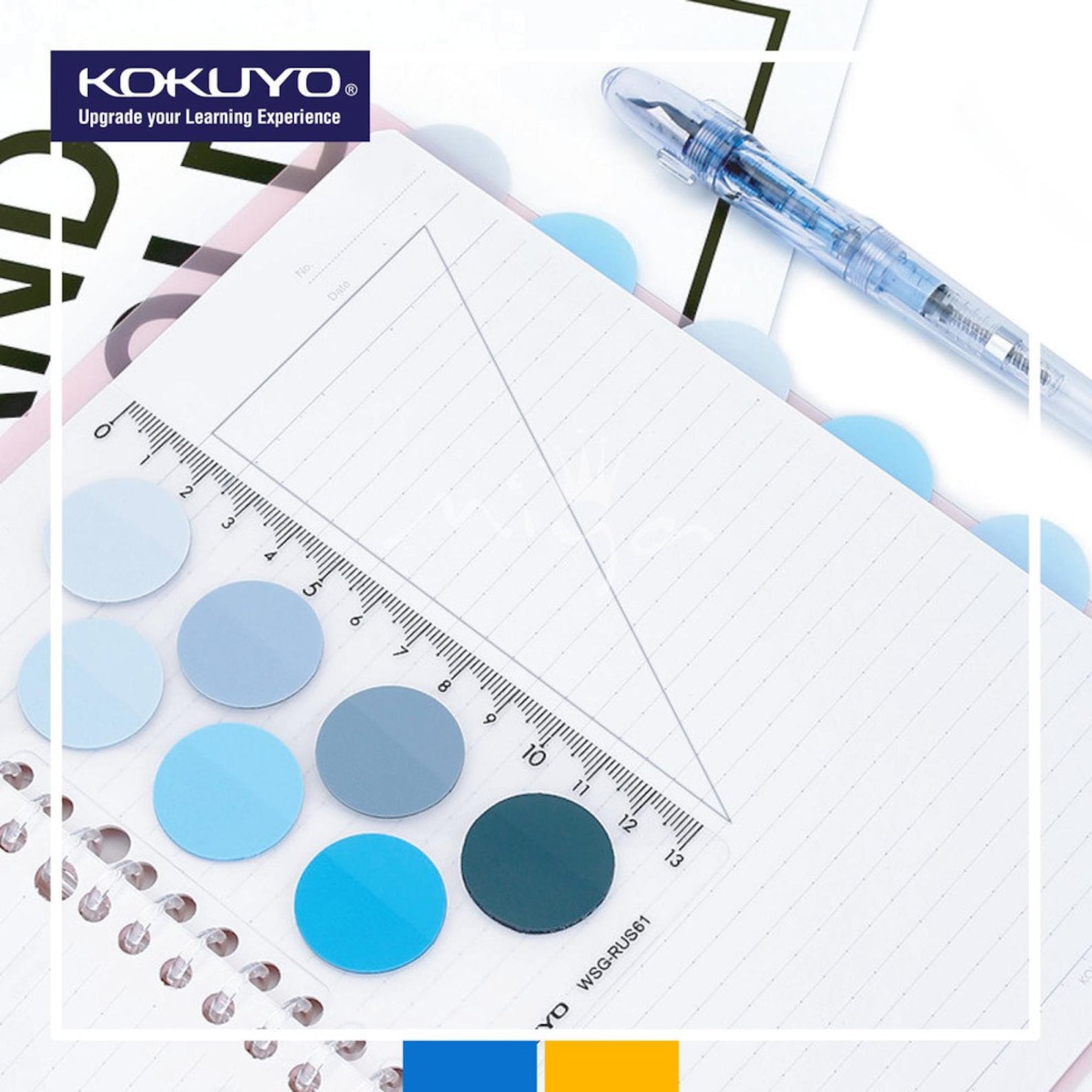 Kokuyo 2way BLUE Index Dots for Kokuyo Smart Ring Binder Index - Etsy