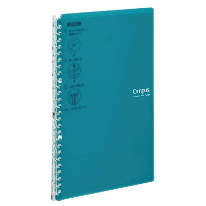 Kokuyo B5 Campus BLUE GREEN B5 Smart Ring Binder Notebook 26 - Etsy