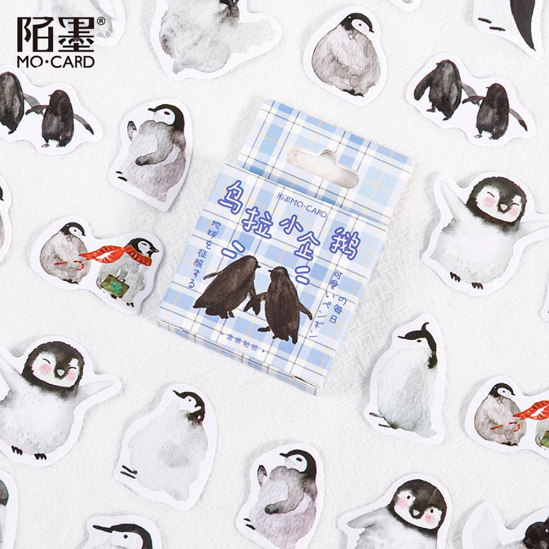Premium Die-cut Penguin Arctic Snow Winter Stickers - Etsy