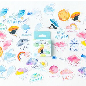 Premium Die-cut Stickers Weather - Etsy