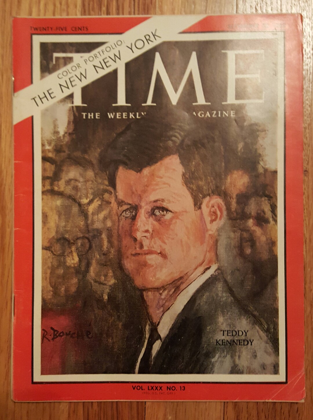 Time Magazine Teddy Kennedy Sept 28 1962 - Etsy Polska