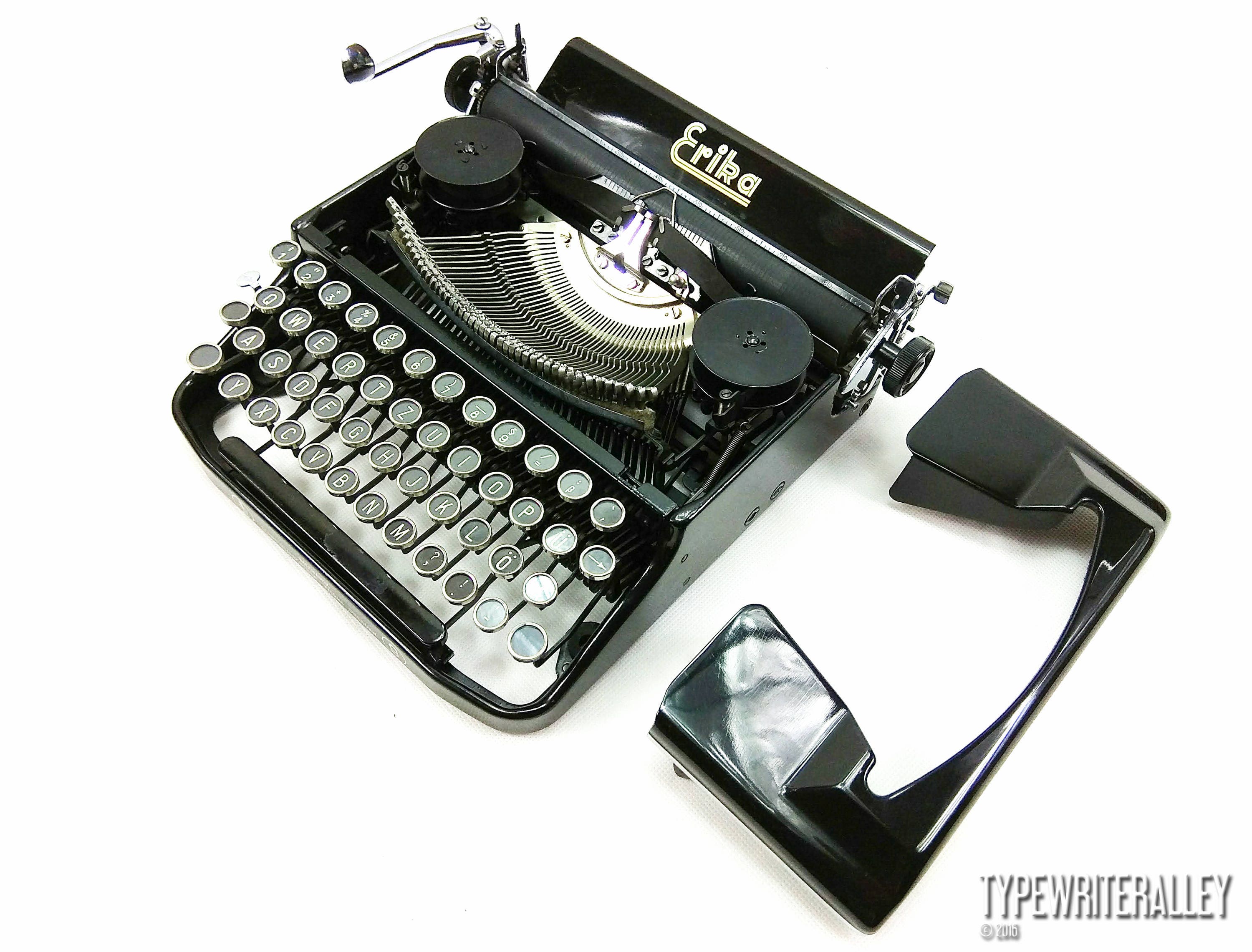 Portable Typewriter with Case Erika Model 9 Typewriter 1930s Typewriter ...