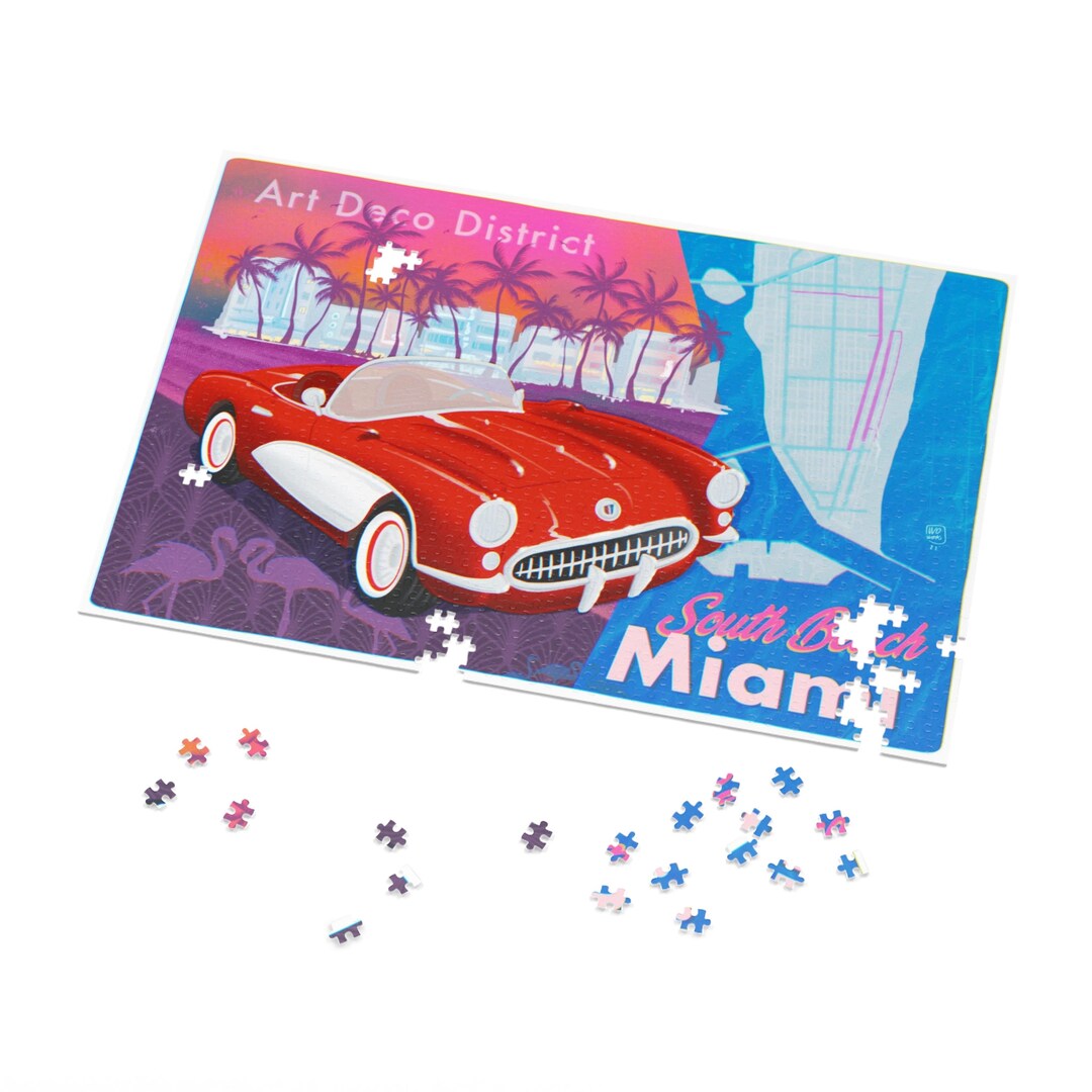 Original Hand Drawing Illustration Jigsaw Puzzle 1000 Piece Art Deco ...