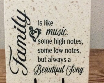 Family is Like Music - Etsy