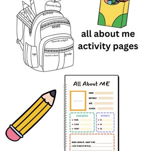 Back to School Printables, 20 Pages for Elementary School Years, First ...