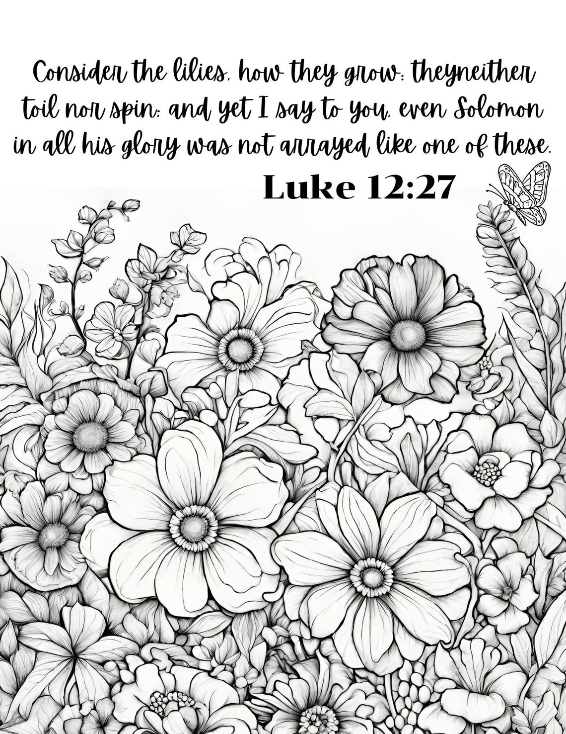 Spring Bible Verse Coloring Pages, Christian Printable Coloring Pages ...