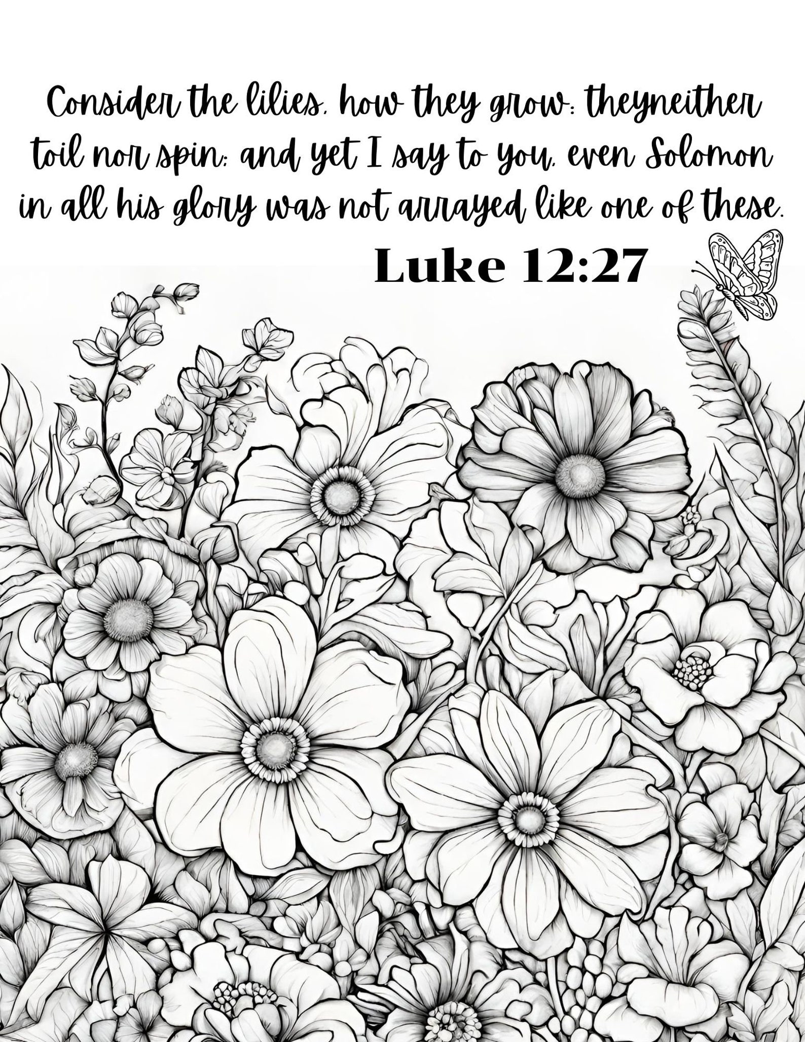 Spring Bible Verse Coloring Pages, Christian Printable Coloring Pages ...