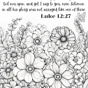 Spring Bible Verse Coloring Pages, Christian Printable Coloring Pages ...