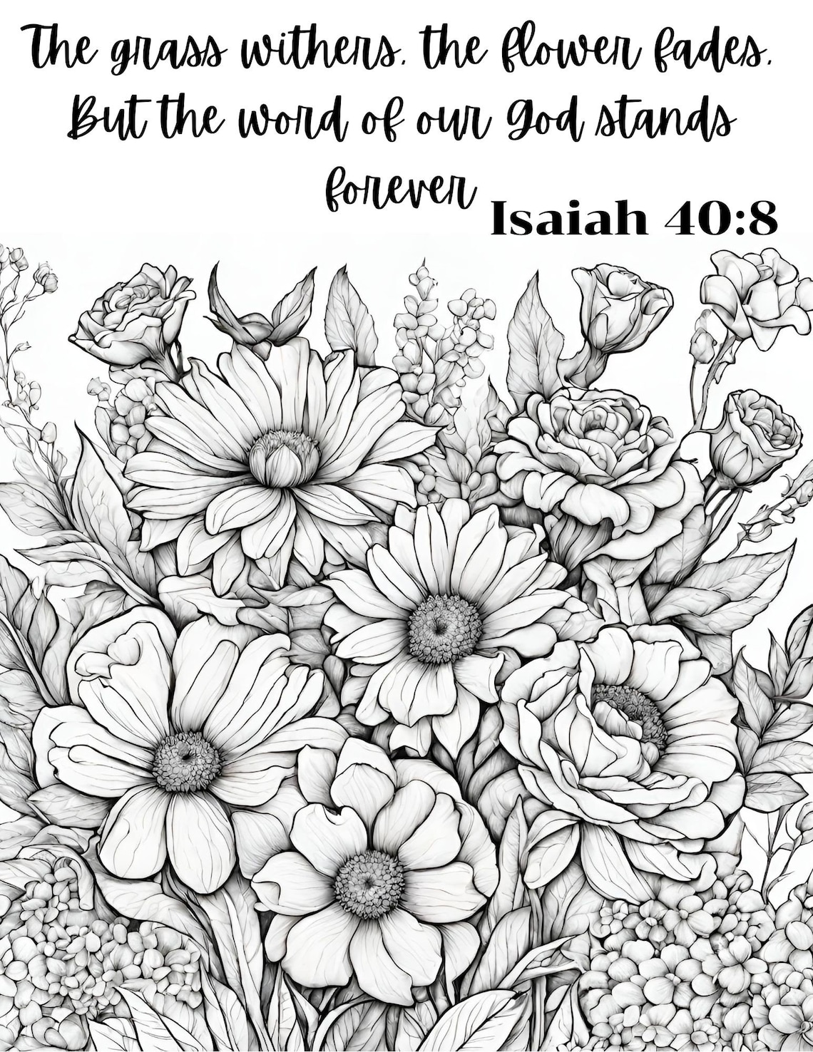 Spring Bible Verse Coloring Pages, Christian Printable Coloring Pages ...