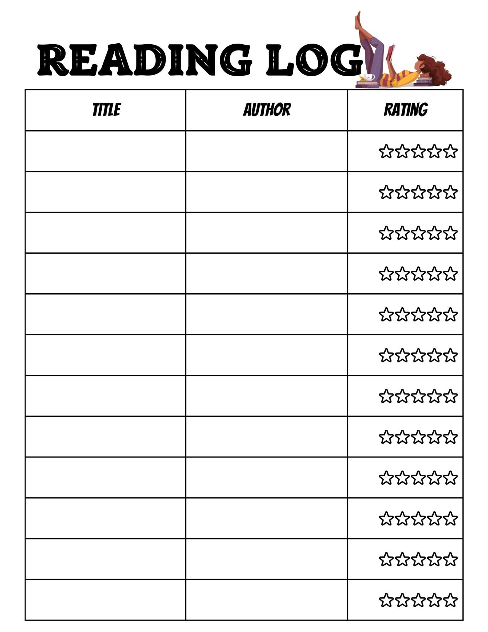 Reading Log Bundle, Printable Bookmarks, Reading Log, Coloring Pages ...