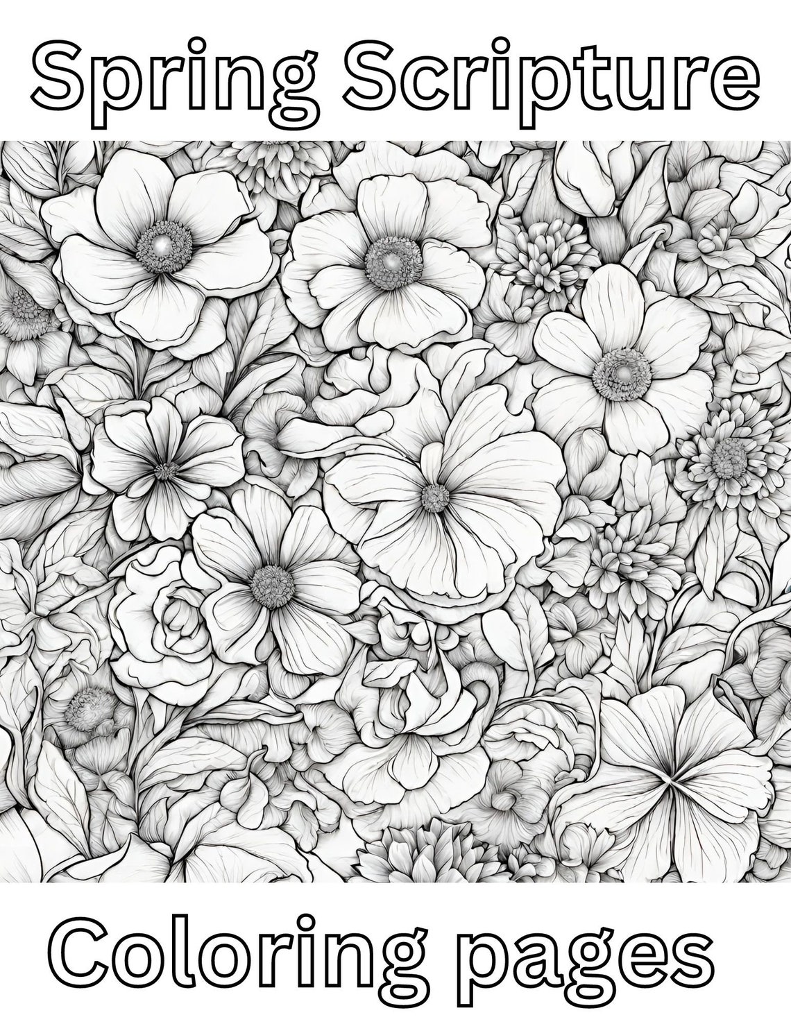 Spring Bible Verse Coloring Pages, Christian Printable Coloring Pages ...