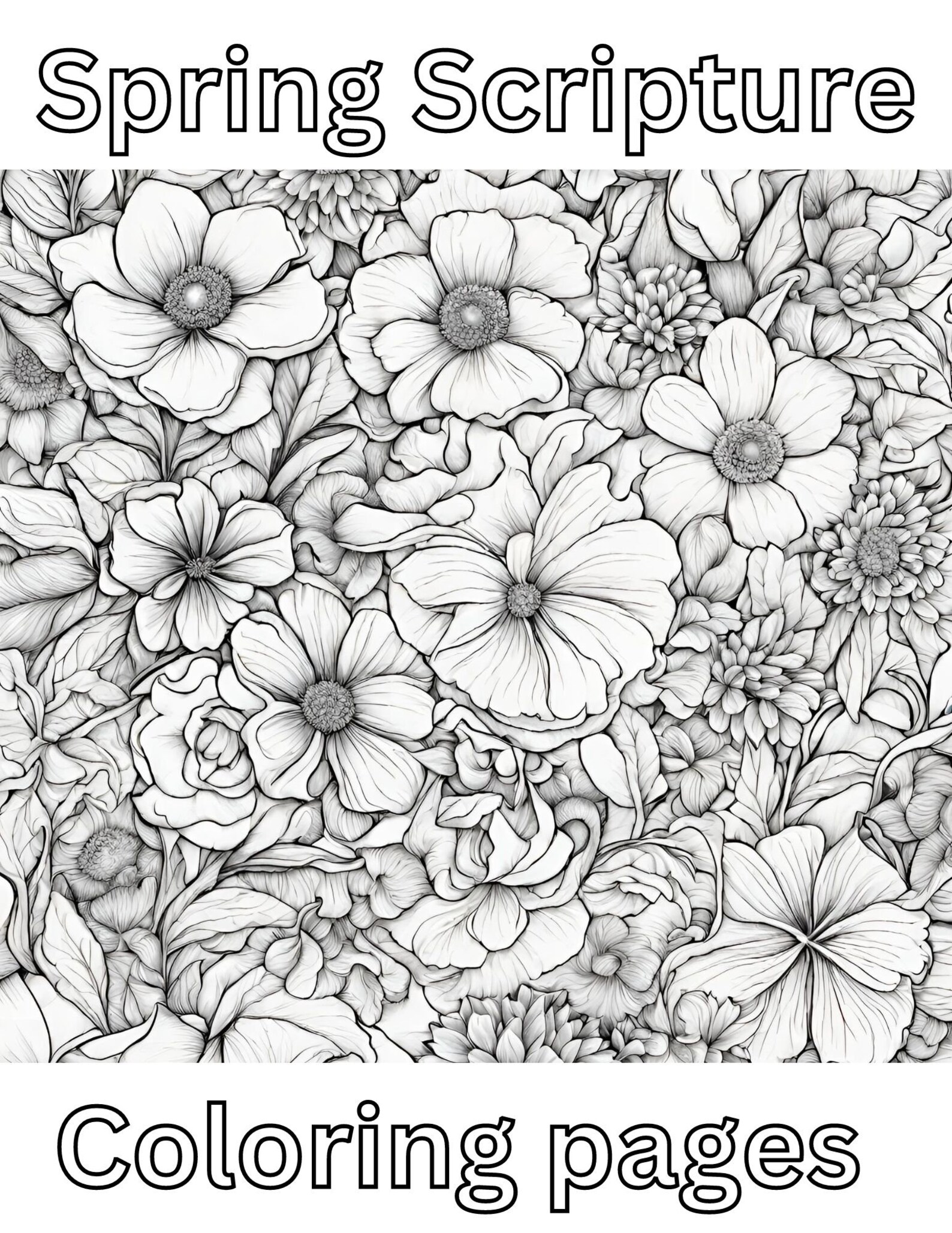 Spring Bible Verse Coloring Pages, Christian Printable Coloring Pages ...