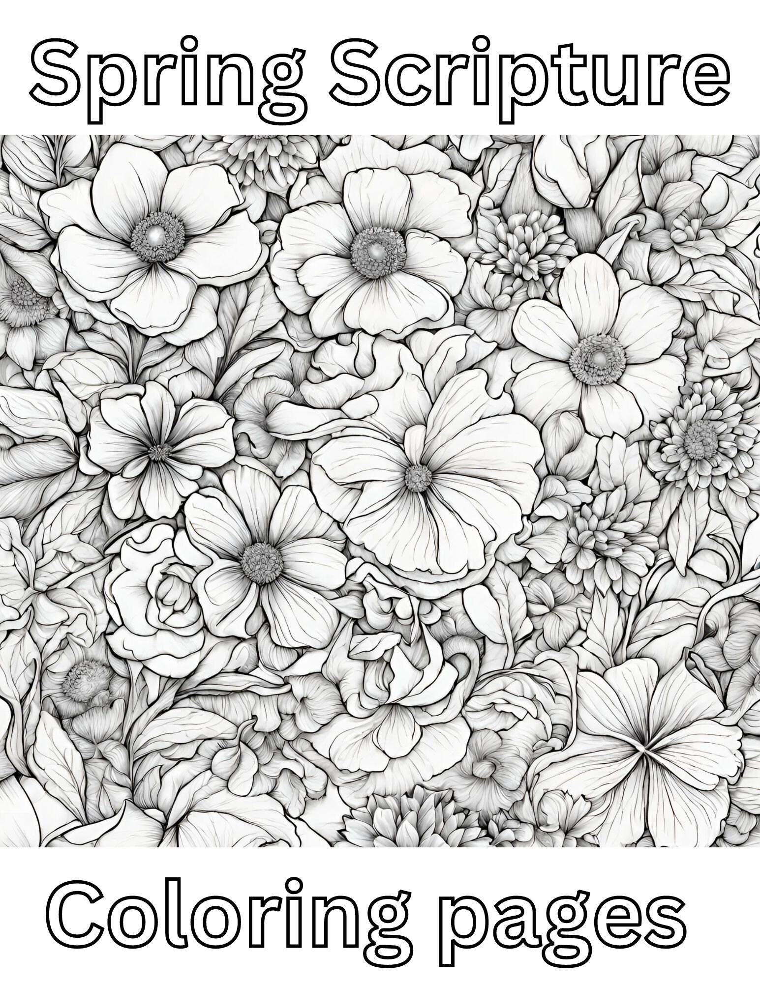 Spring Bible Verse Coloring Pages, Christian Printable Coloring Pages ...