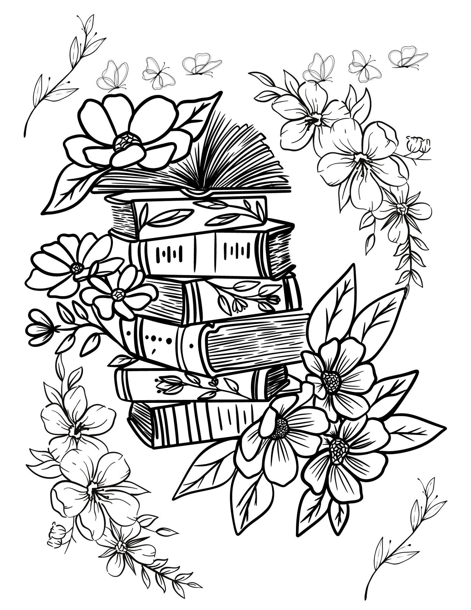 Reading Log Bundle, Printable Bookmarks, Reading Log, Coloring Pages ...