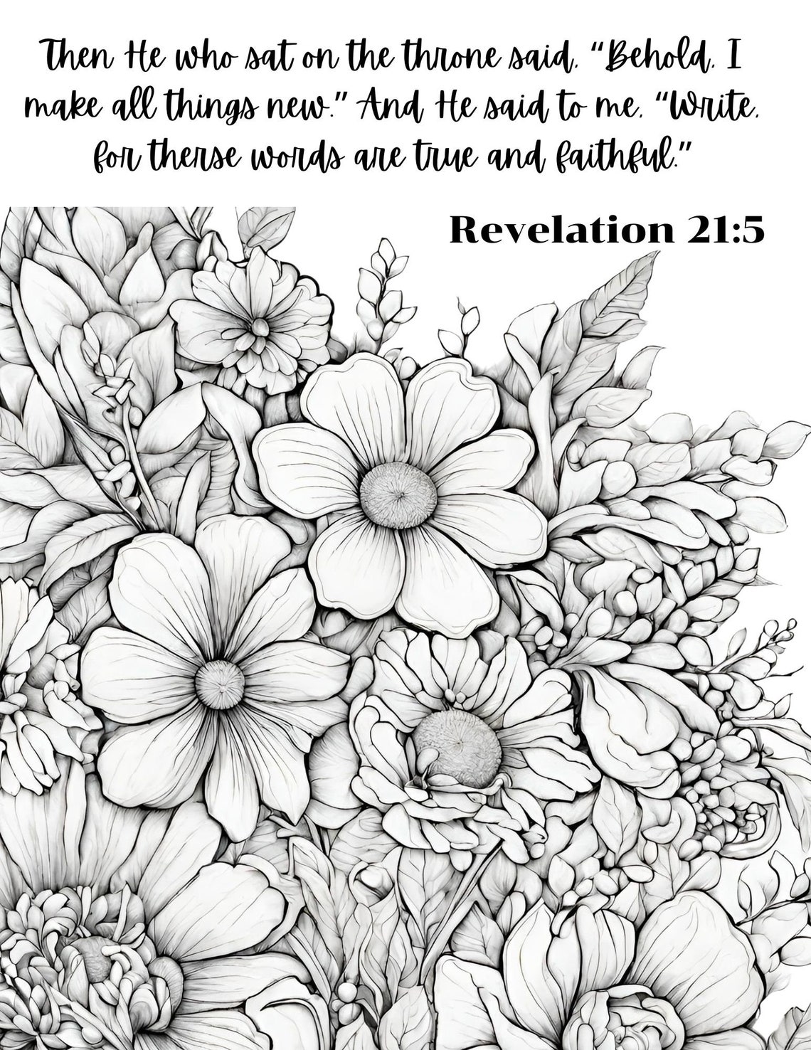 Spring Bible Verse Coloring Pages, Christian Printable Coloring Pages ...