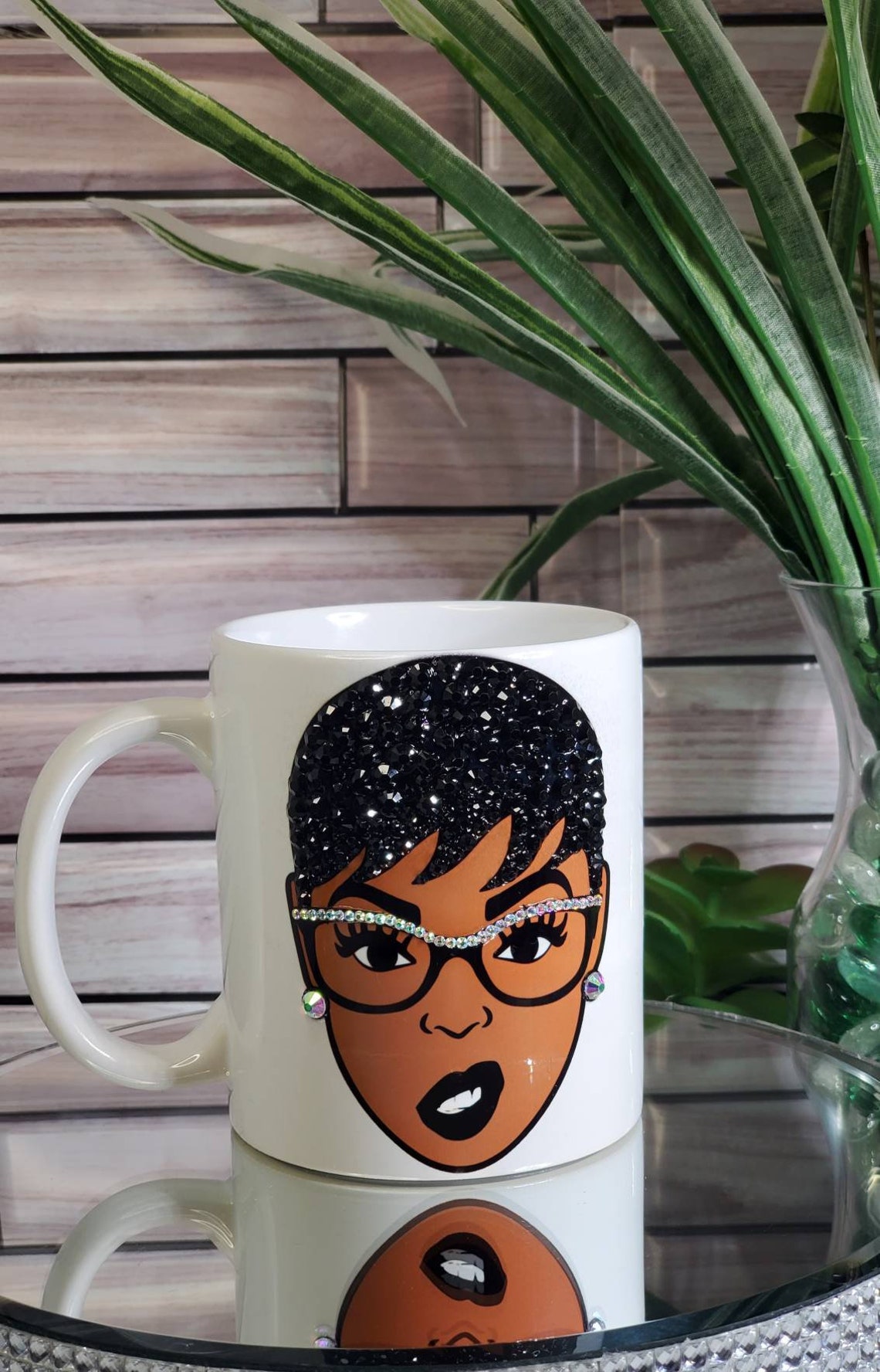 Janelle in Color Blinged Coffee Mug - Etsy