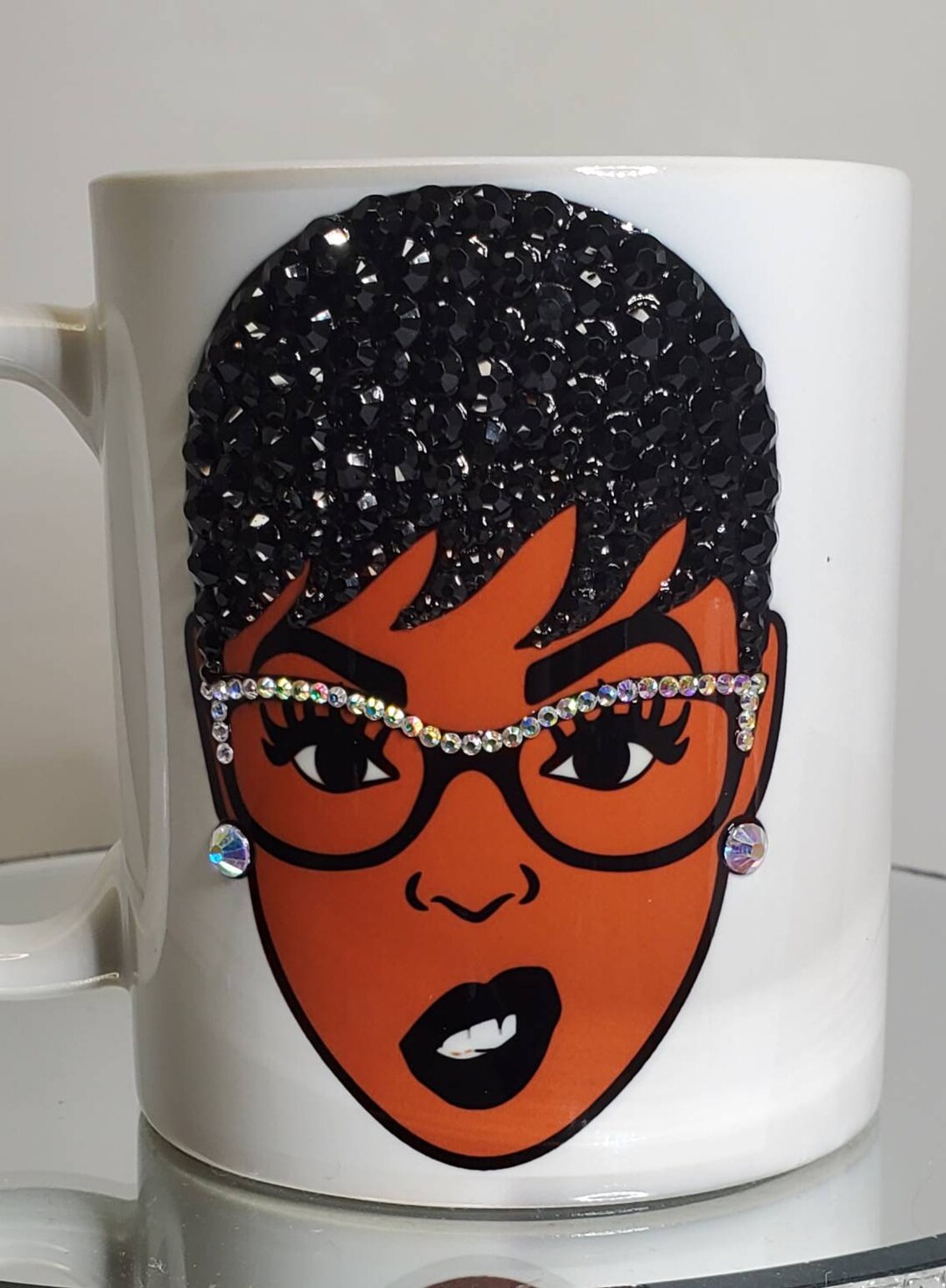 Janelle in Color Blinged Coffee Mug - Etsy