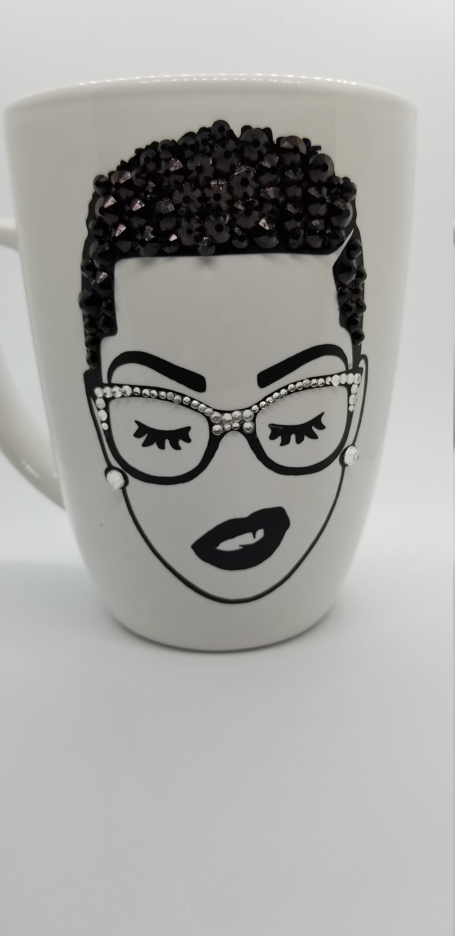 Janelle With Bling Coffee Mug Personalized Coffee Mug - Etsy