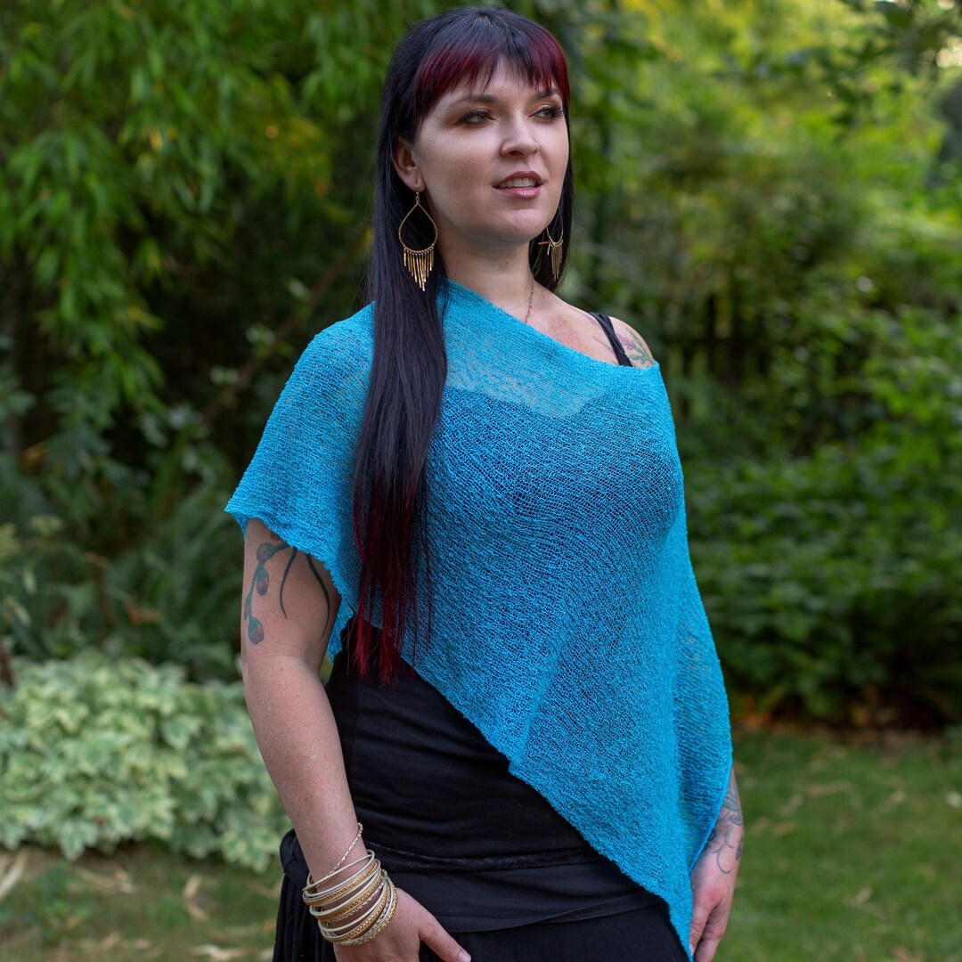 Sweater Ponchos Women, Sheer Poncho, Sheer Plus Size Top, Plus Size ...