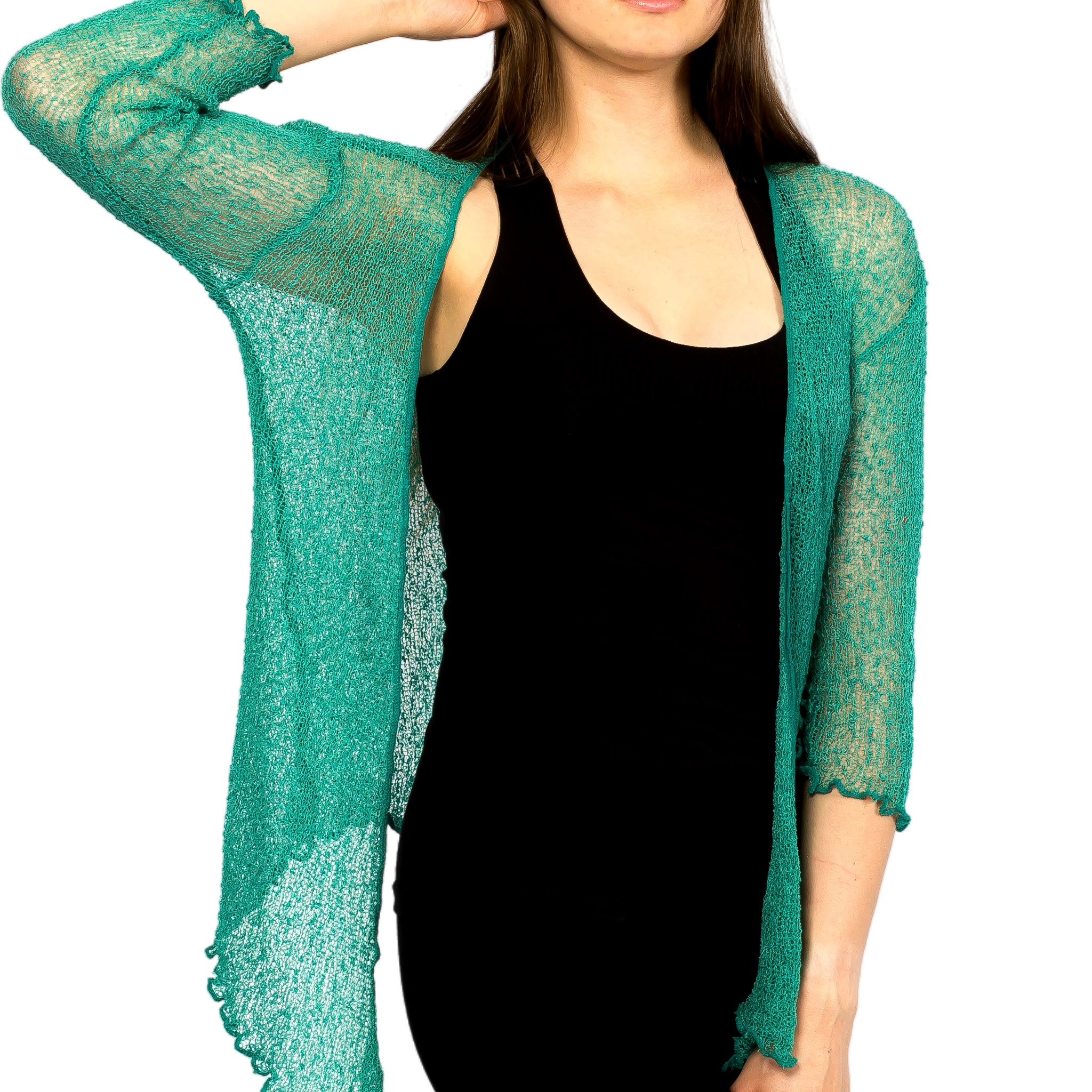 Sheer Cardigan for Women, Boho Wrap Top Knitted, Light Sweater, Wedding ...
