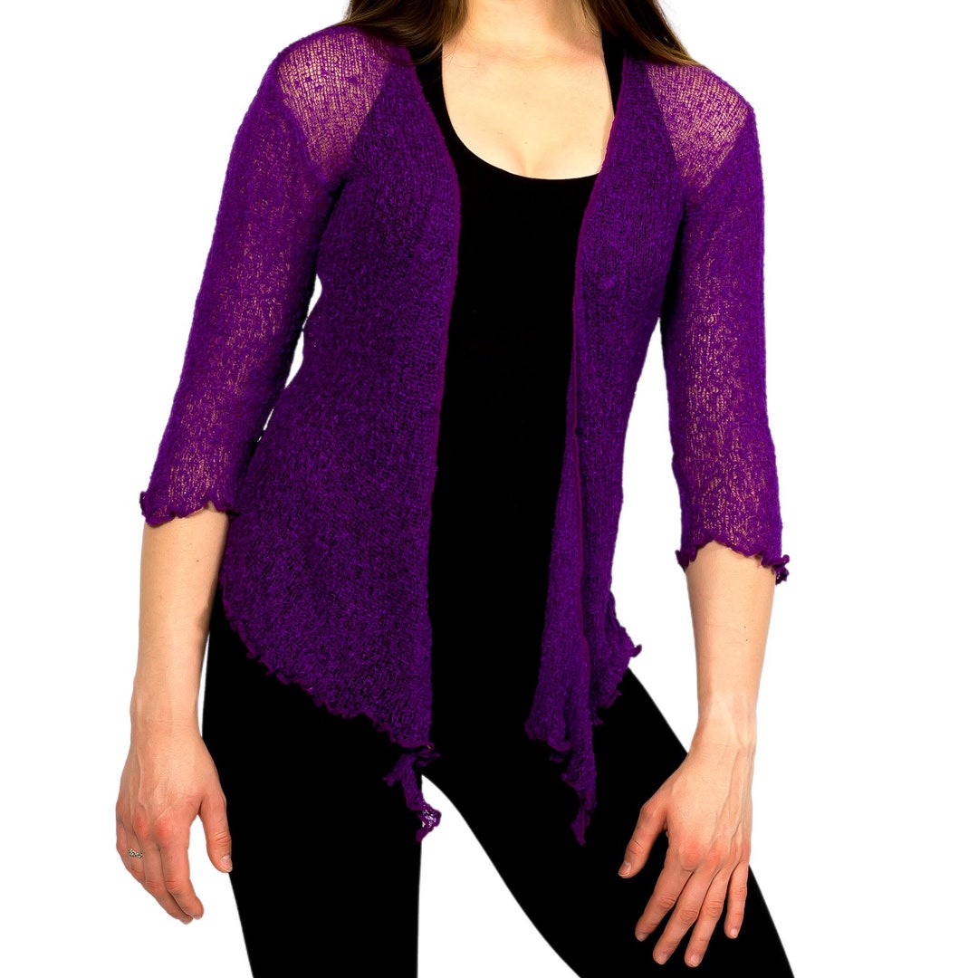Sheer Cardigan Top, Boho Cover Up, See Through Top, Plus Size, Gift ...