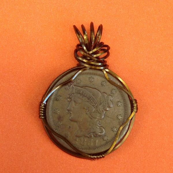 Wire Wrapped Coin - Etsy