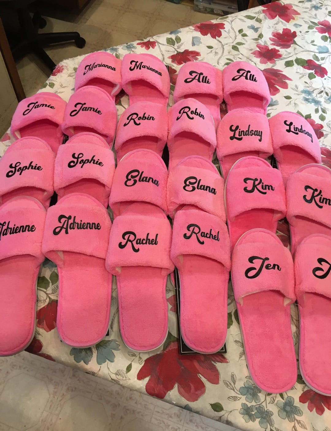 Tween Spa Slippers, Women's Spa Slippers, Personalized , Monogram ...