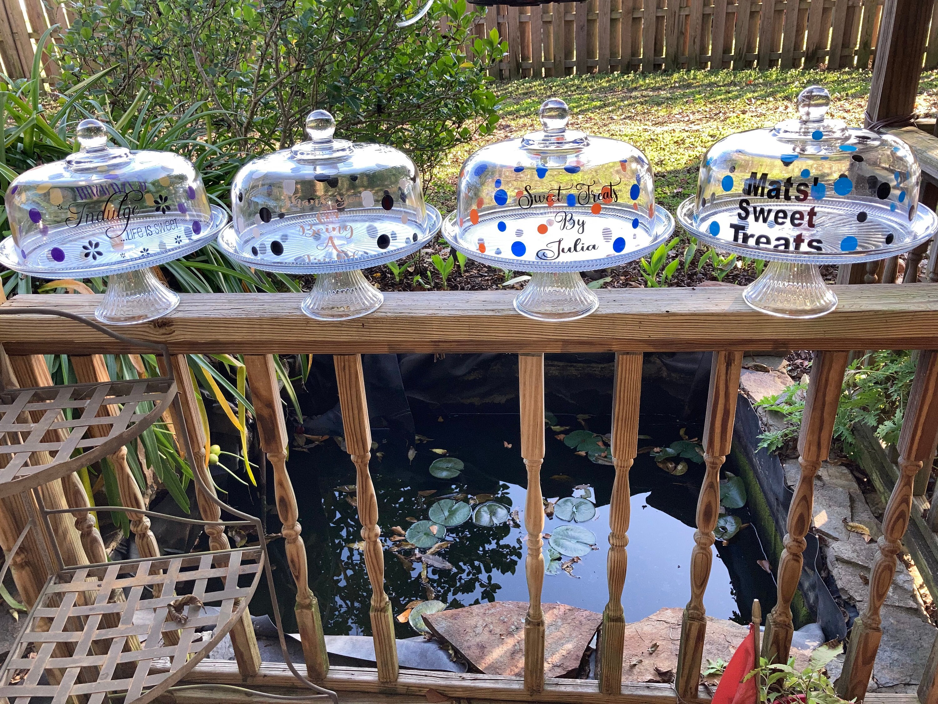 Glass Cake Plate Personalized Cake Stand Christmas Gift | Etsy