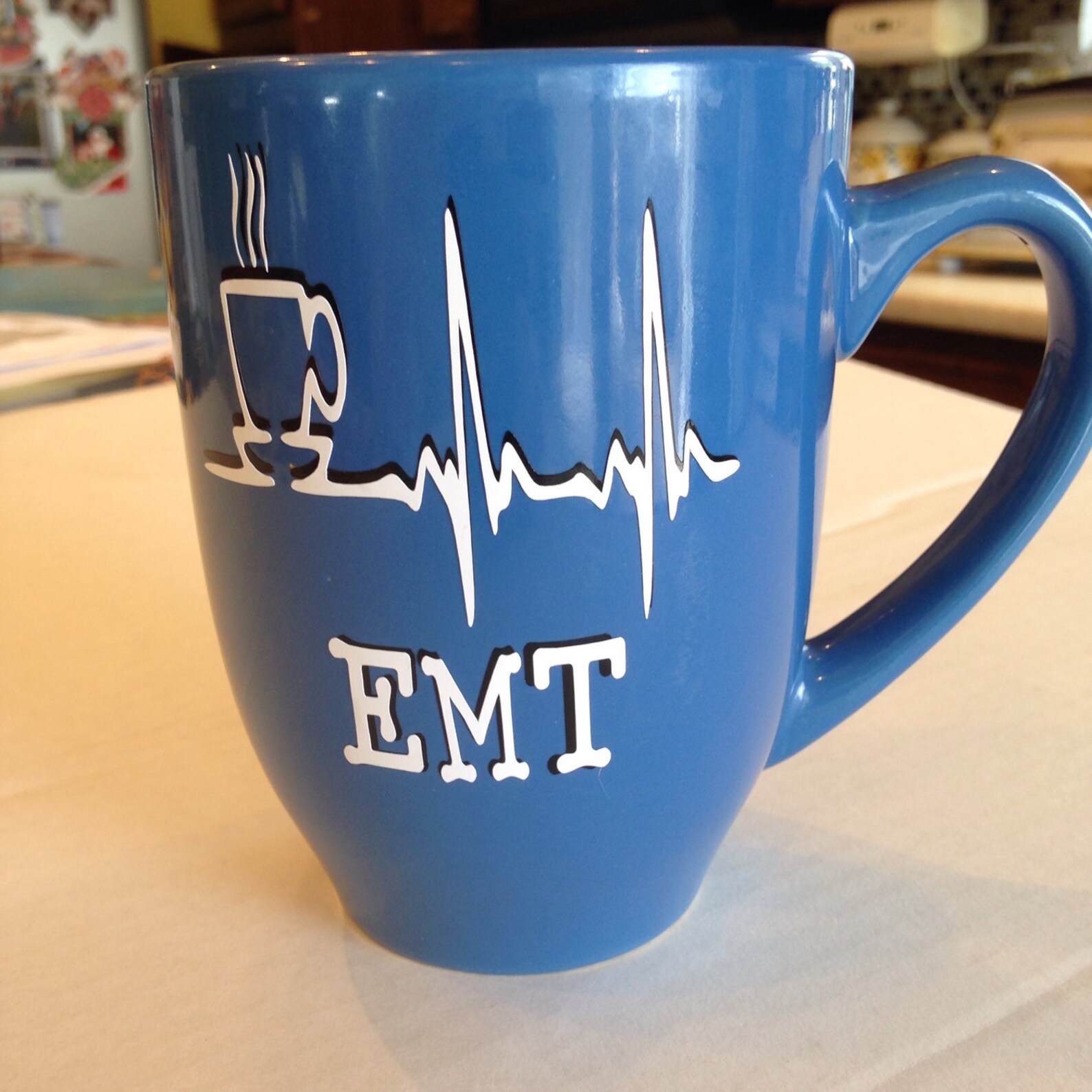 Monogram Coffee Cup, Personalized Mug, Custom Coffee Mug, EMT Gifts ...