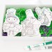 Knight Doodle Dolls Gift Set Dragon and Castle Knight Coloring Set ...