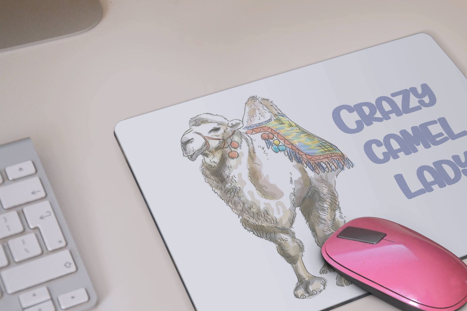 Fun Camel Mouse Pad Crazy Camel Lady Mouse Pad Bactrian - Etsy