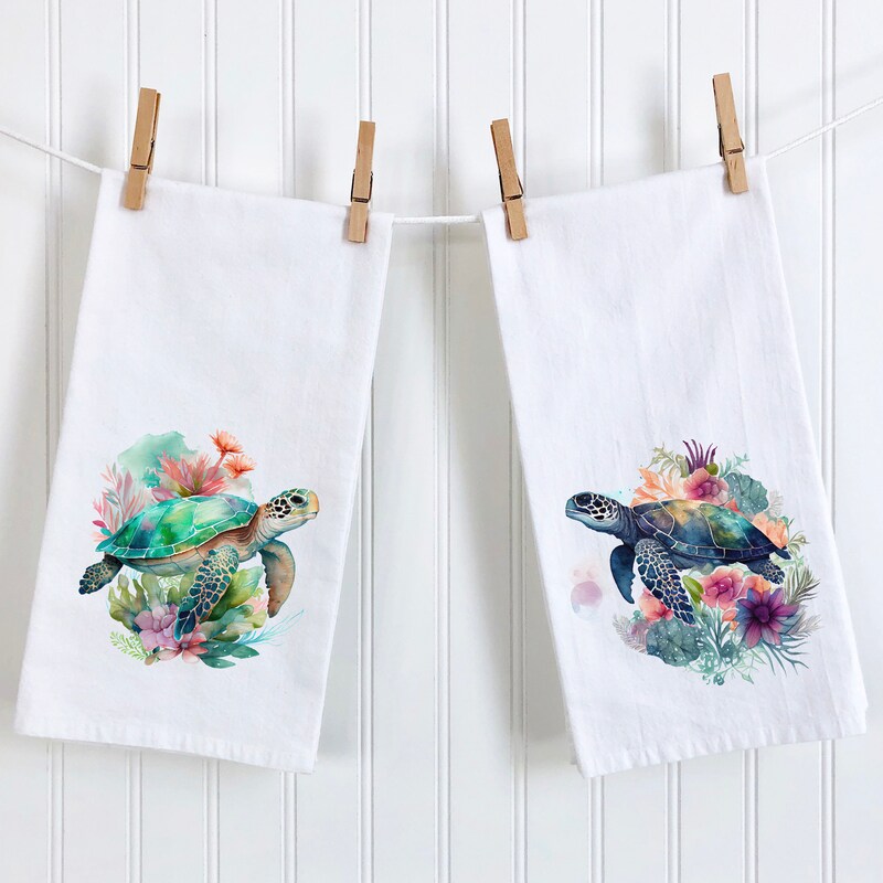 Sea Turtle Towel - Etsy