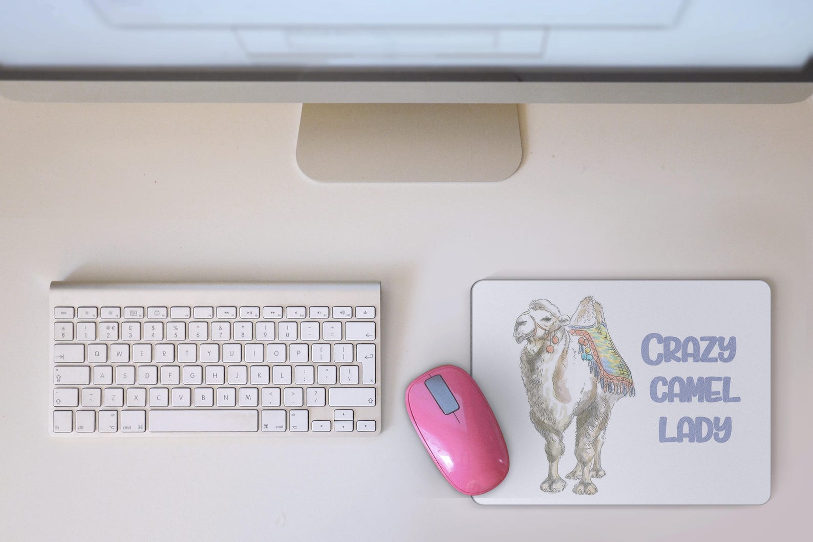 Fun Camel Mouse Pad Crazy Camel Lady Mouse Pad Bactrian - Etsy