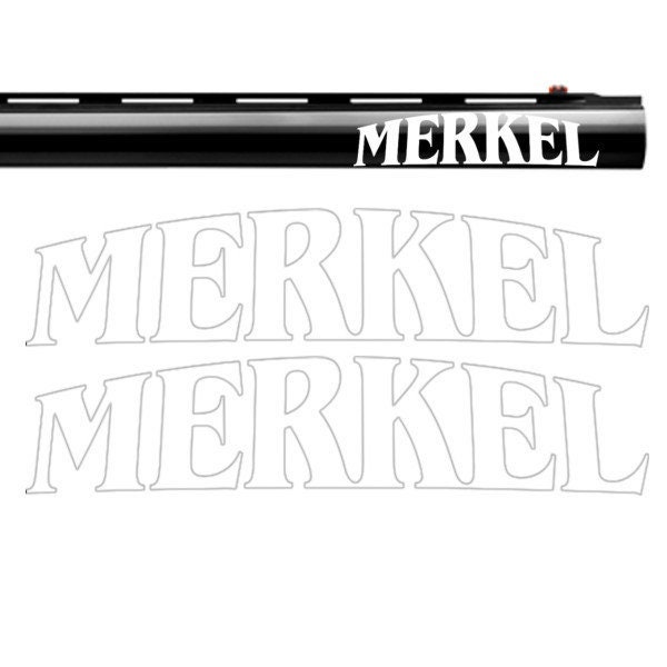 2x Merkel Vinyl Decal Sticker for Shotgun Gun Case Gun Safe Car Window ...