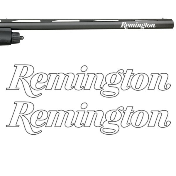 2x Remington Vinyl Decal Sticker for Shotgun Gun Case Gun Safe Car ...