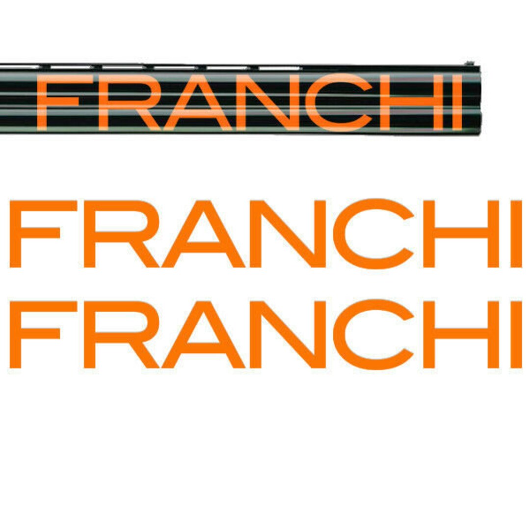 2x Franchi Vinyl Decal Sticker for Shotgun Gun Case Gun Safe Car Window ...