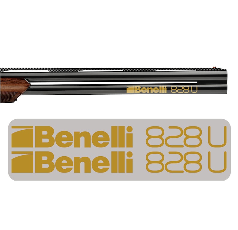 2x Benelli 828U Vinyl Decal Sticker for Barrel Shotgun Gun - Etsy