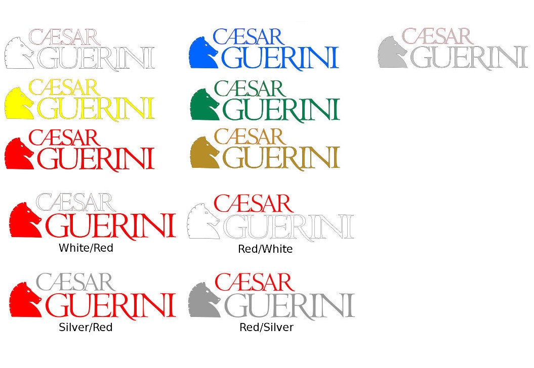 2x Caesar Guerini Vinyl Decal Sticker for Shotgun Gun Case Gun Safe Car ...