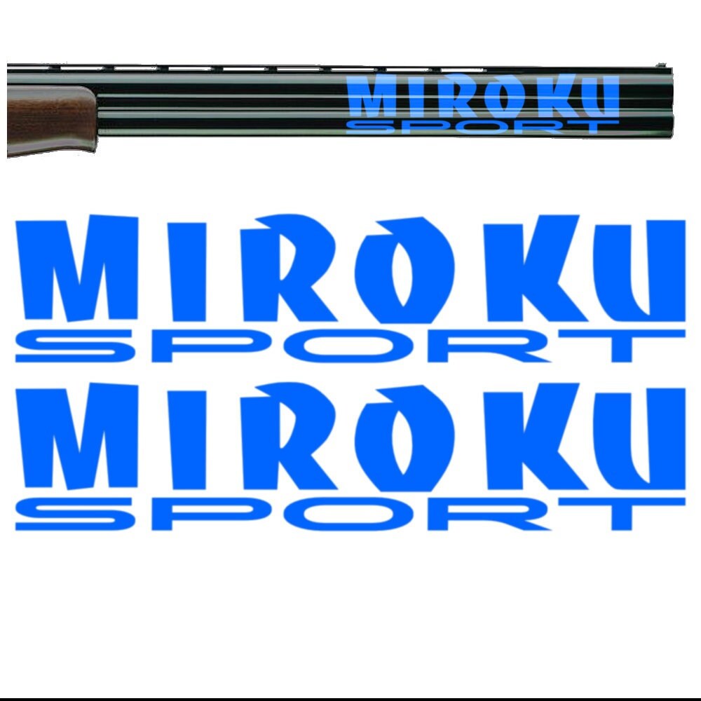 2x Miroku Sport Vinyl Decal Sticker for Shotgun Gun Case Gun | Etsy
