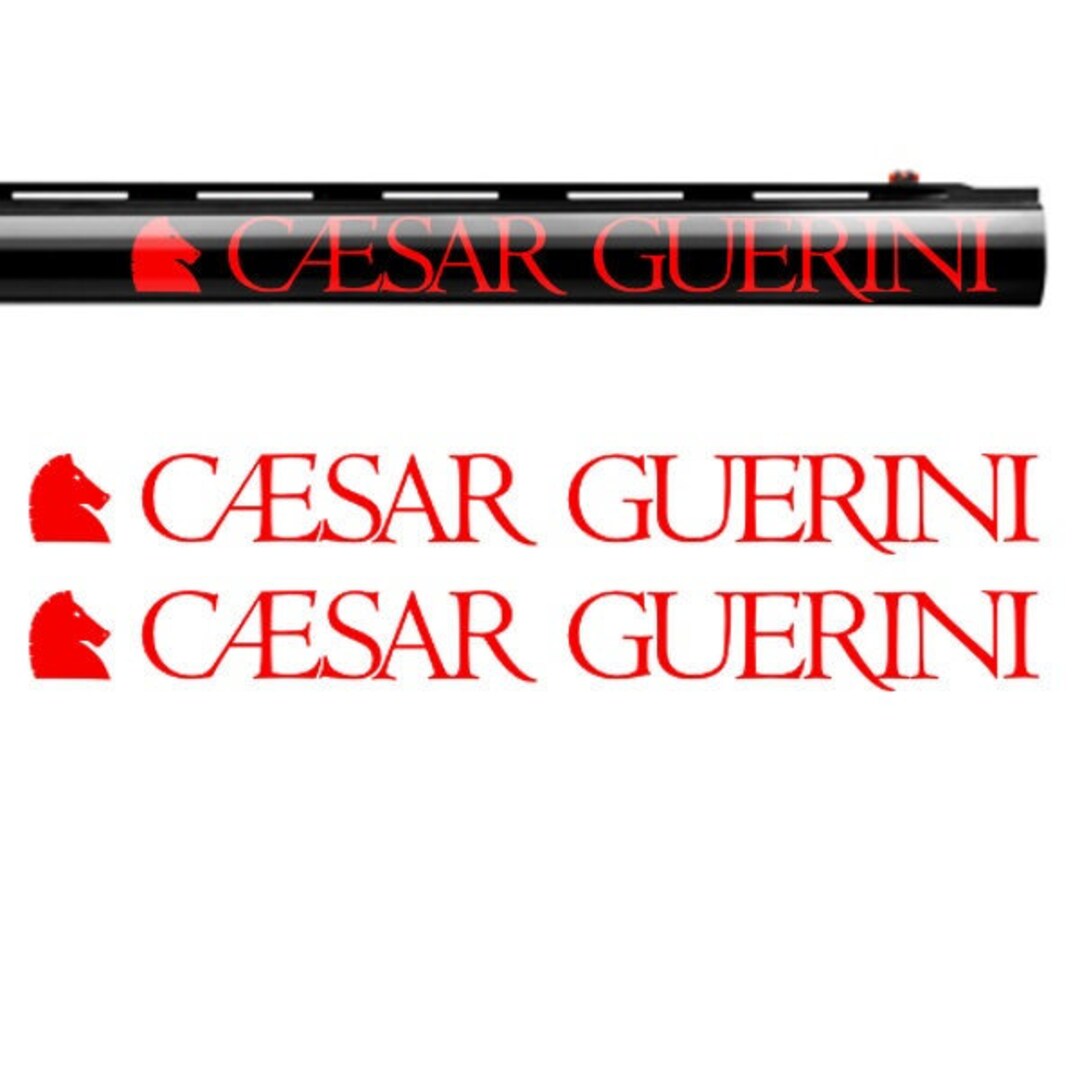 2x Caesar Guerini Vinyl Decal Sticker for Shotgun Gun Case Gun Safe Car ...