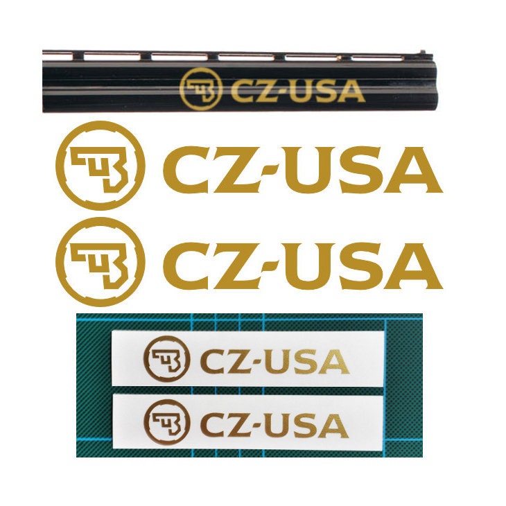 2x CZ-USA Česká Zbrojovka USA Vinyl Decal Sticker Autocollant Aufkleber ...