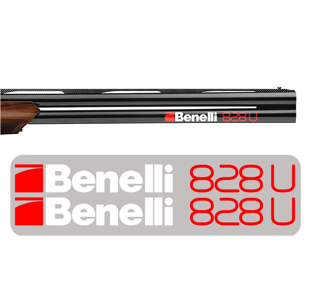 2x Benelli 828U Vinyl Decal Sticker for Barrel Shotgun, Gun Case, Gun ...