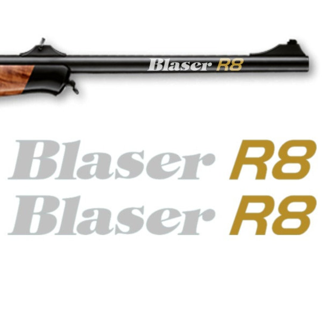 2x Blaser R8 Vinyl Decal Sticker for Shotgun Gun Case Gun Safe Car ...
