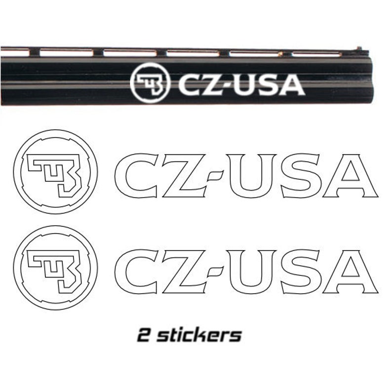 2x CZ-USA Česká Zbrojovka USA Vinyl Decal Sticker Autocollant - Etsy