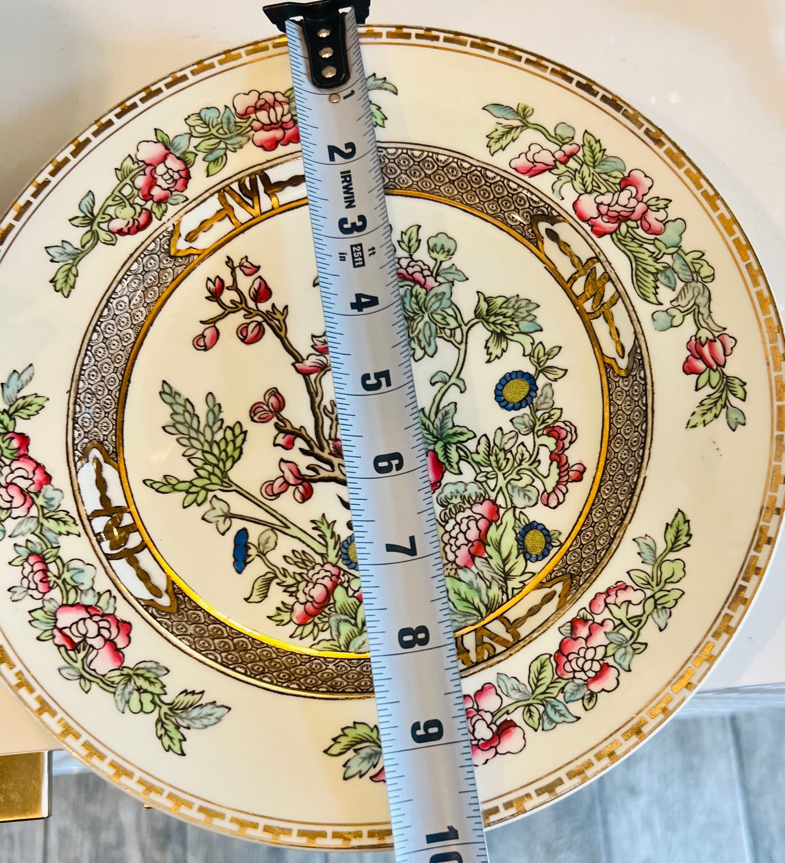 Set of 4 Alfred Meakin India Tree Dinner Plates, Medina Shape, 10 ...